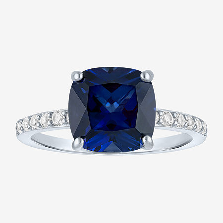 Click here for Womens Lab Created Gemstone Sterling Silver Side S... prices