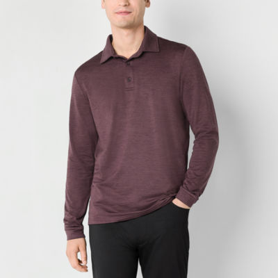 Stylus Mens Regular Fit Long Sleeve Polo Shirt - JCPenney
