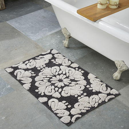 Click here for Better Trends Medallion Bath Rug  One Size  Black prices