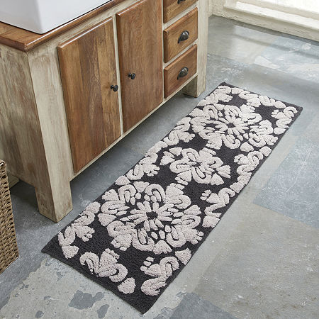 Click here for Better Trends Medallion Bath Rug  One Size  Black prices
