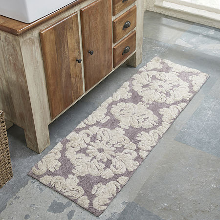 Click here for Better Trends Medallion Bath Rug  One Size  Gray prices