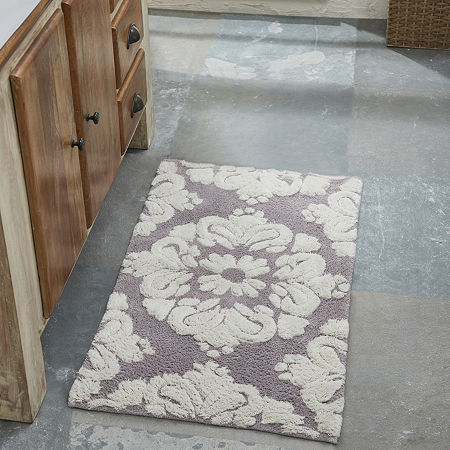 Click here for Better Trends Medallion Bath Rug  One Size  Gray prices
