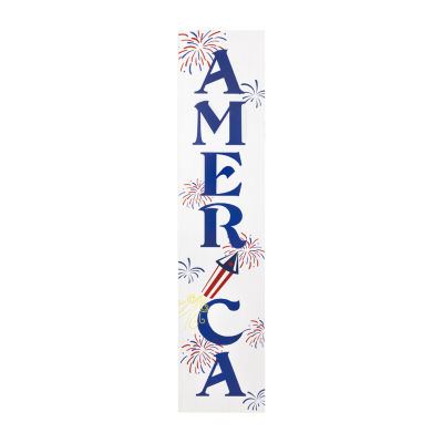 Northlight America Fireworks Porch Sign, Color: Blue - JCPenney