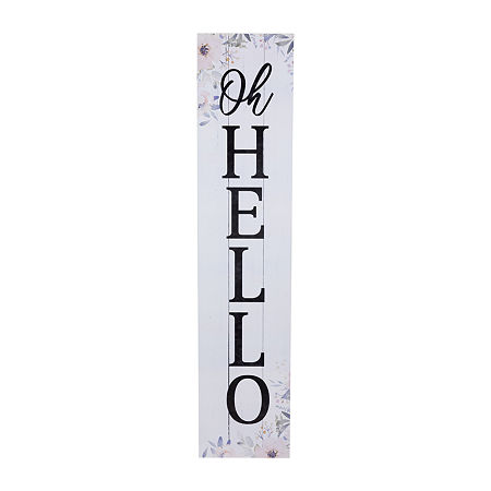 Click here for Northlight Floral Oh Hello Porch Sign  One Size  W... prices