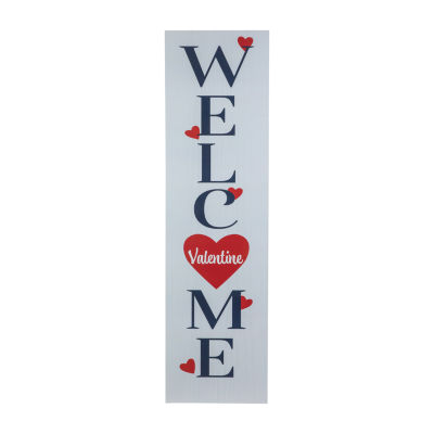 Northlight Welcome Valentines Day Porch Sign, Color: White - JCPenney