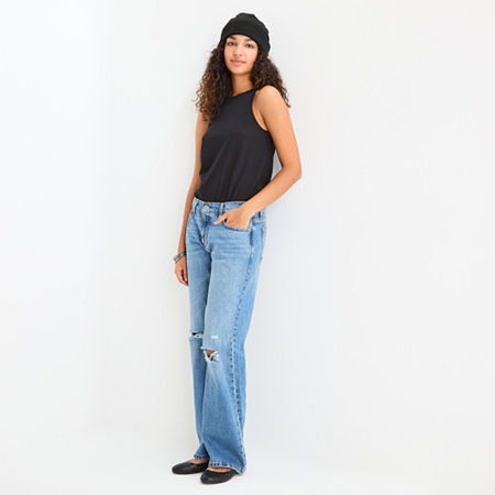 Click here for Arizona Juniors Womens Low Rise Straight Leg Jean... prices