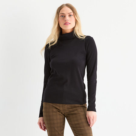 Click here for St. Johns Bay Womens Turtleneck Long Sleeve T-Shir... prices