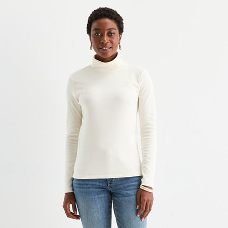 Click here for St. Johns Bay Womens Turtleneck Long Sleeve T-Shir... prices