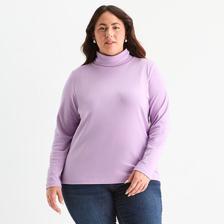 Click here for St. Johns Bay Womens Plus Long Sleeve Turtleneck... prices