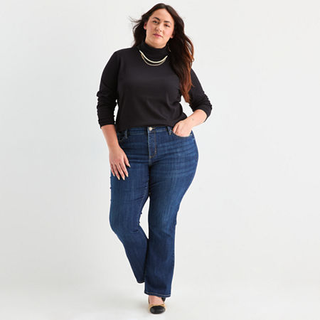 Click here for St. Johns Bay Plus Womens Long Sleeve Turtleneck... prices