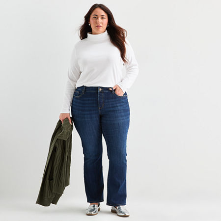 Click here for St. Johns Bay Plus Womens Long Sleeve Turtleneck... prices