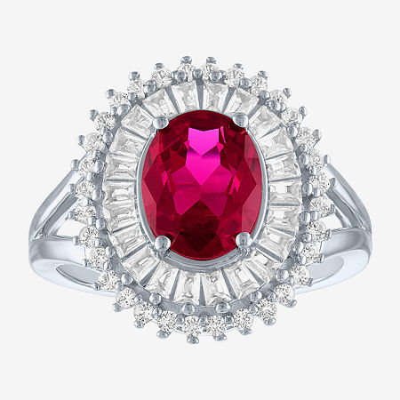 Click here for Womens Lab Created Ruby Sterling Silver Cocktail R... prices