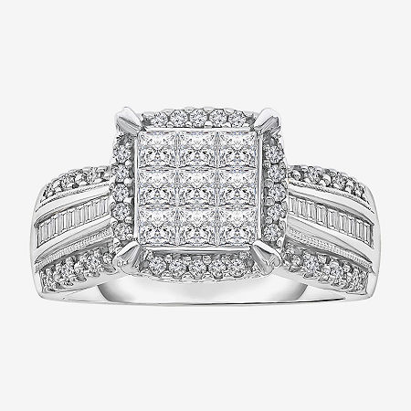 Click here for Womens 1 CT. T.W. Lab Grown White Diamond 10K Whit... prices