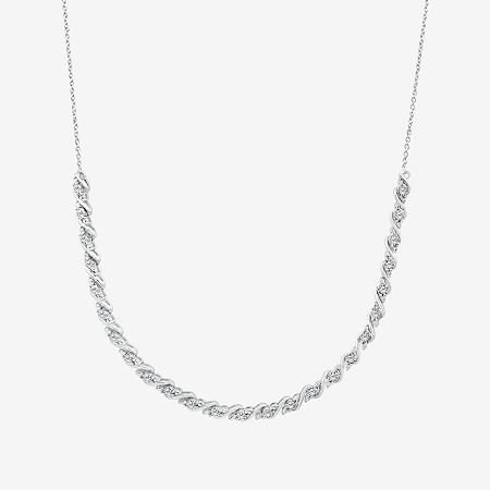 Click here for (I1/H) White Diamond Sterling Silver 18 Inch Tenni... prices