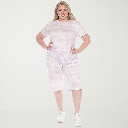 Click here for White Mark Plus Size Short Sleeve and Capri Lounge... prices