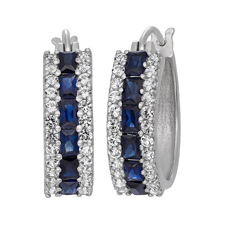 Click here for Lab-Created Blue Sapphire & White Sapphire Sterlin... prices