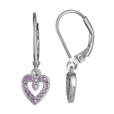 Click here for Girls Lab Created Cubic Zirconia Sterling Silver H... prices