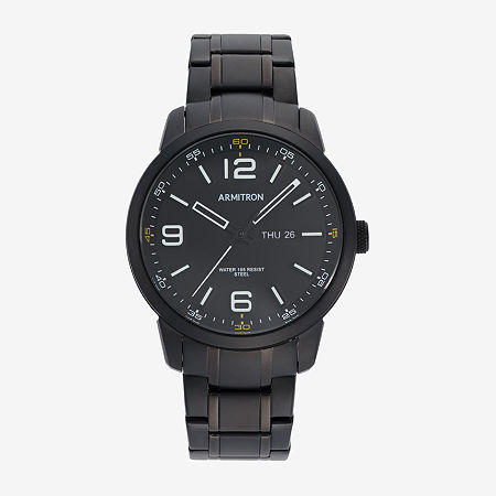 Click here for Armitron Mens Black Stainless Steel Bracelet Watch... prices