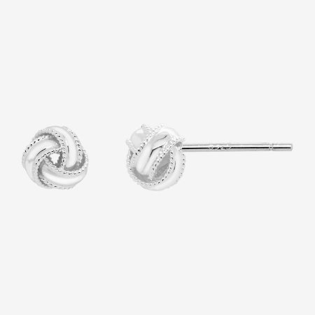 Click here for Silver Treasures Sterling Silver 7.1mm Stud Earrin... prices