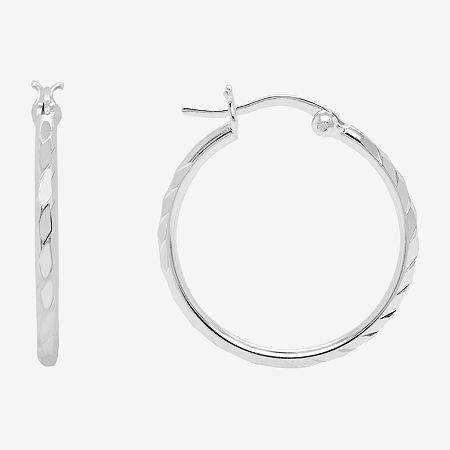 Click here for Silver Treasures Sterling Silver Hoop Earrings  On... prices