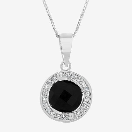 Click here for Womens Genuine Black Onyx Sterling Silver 18 Inch... prices