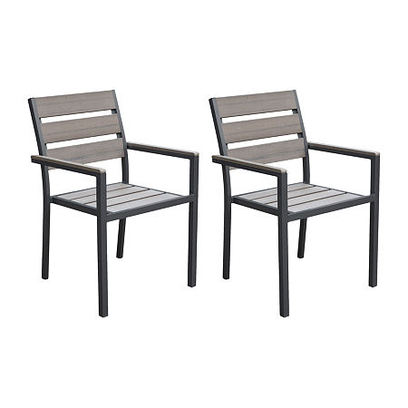 Click here for Gallant Patio Dining Chair-Set of 2  One Size  Bla... prices