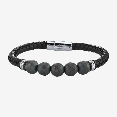 Click here for Mens Stainless Steel Beaded Bracelet  One Size prices