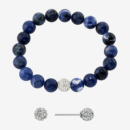 Click here for Silver Treasures Bracelet & Stud Earring Genuine S... prices