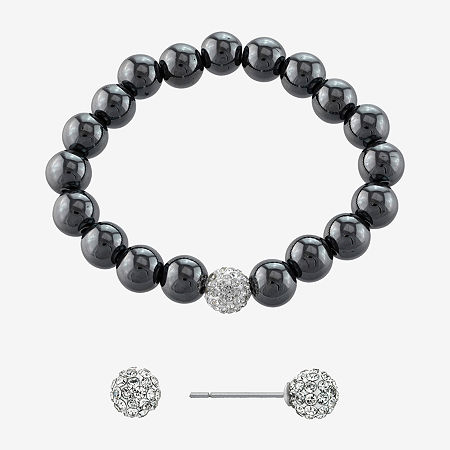 Click here for Silver Treasures Bracelet & Stud Earring Genuine S... prices