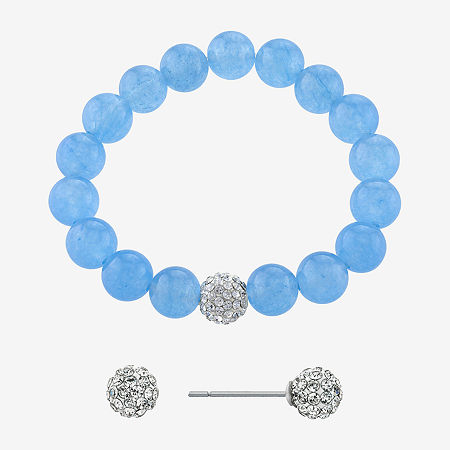 Click here for Silver Treasures Bracelet & Stud Earring Genuine S... prices