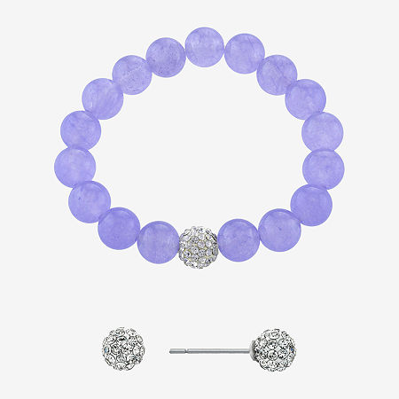 Click here for Silver Treasures Bracelet & Stud Earring Genuine S... prices