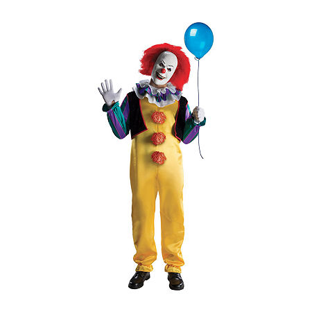 Click here for Mens It Pennywise Clown Deluxe 4-pc. Costume  X-la... prices