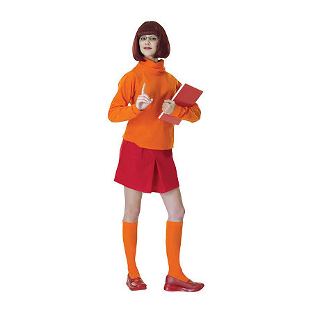 Click here for Womens Velma Scooby Doo 4-pc. Costume  Large  Oran... prices