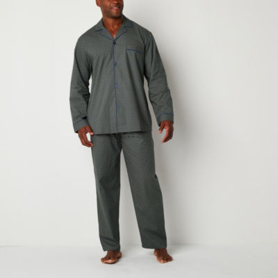 Stafford Mens Long Sleeve 2-pc. Big Pajama Sets - JCPenney