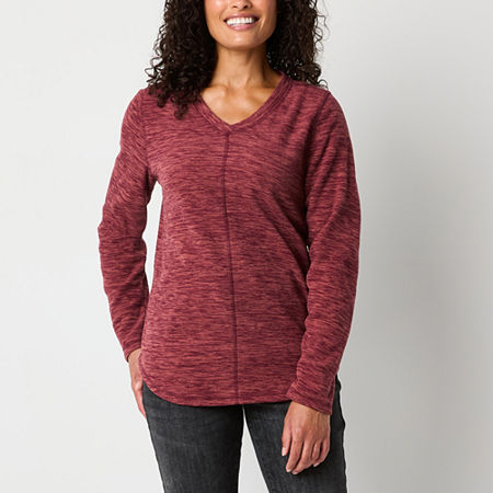 Click here for St. Johns Bay Polar Fleece Womens V Neck Long Slee... prices