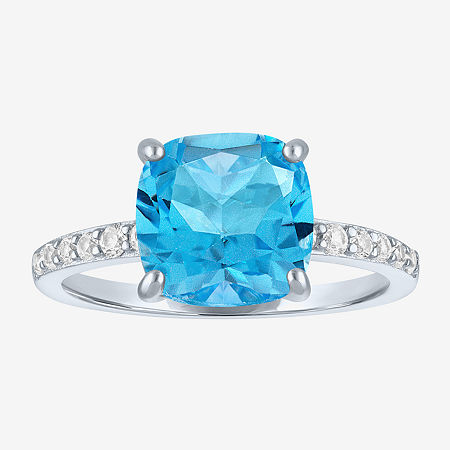 Click here for Womens Lab Created Gemstone Sterling Silver Side S... prices