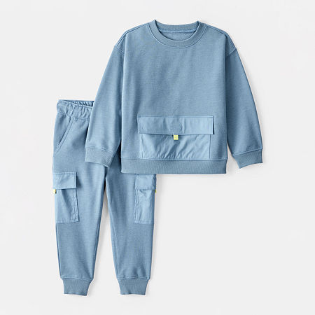 Toddler Boy Carters(R) Cargo Pocket Sweatshirt & Jogger Set