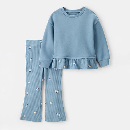 Click here for Carters Toddler Girls 2-pc. Pant Set  2t  Blue prices
