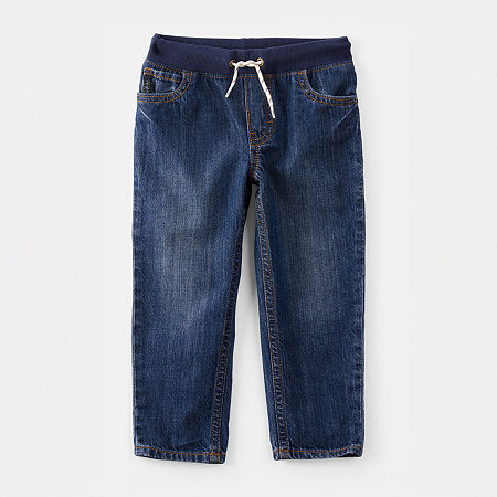 Toddler Boy Carters(R) Pull-On Drawstring Denim Pants