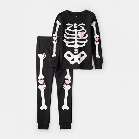 Click here for Girls Carters(R) 2pc. Glow-in-the-Dark Bones Tight... prices