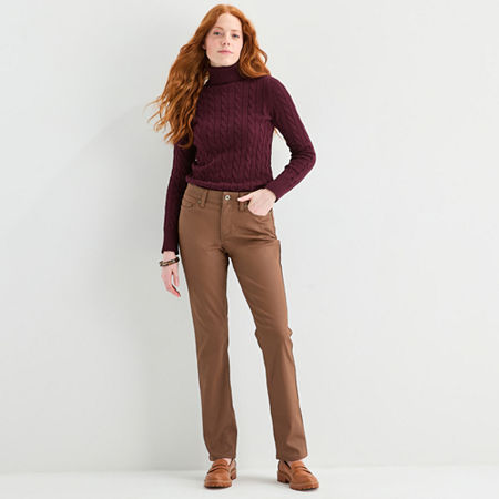 Click here for St. Johns Bay Womens Mid Rise Straight Leg Jean  1... prices