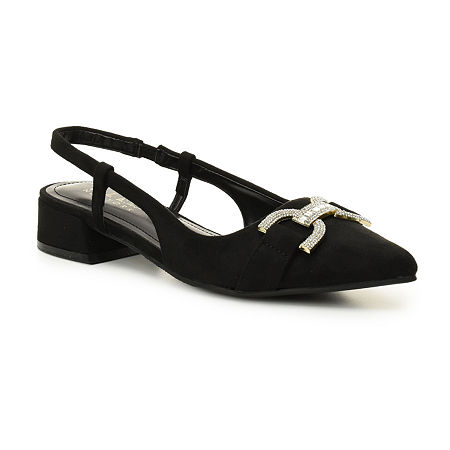 Click here for Nicole Miller Puddie Womens Pointed Closed Toe Blo... prices