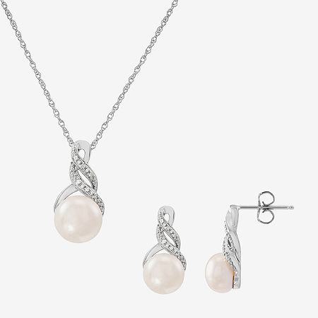 Click here for Womens Diamond Accent White Cultured Freshwater Pe... prices