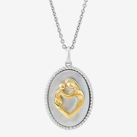 Click here for Womens White Mother Of Pearl 10K Gold Over Silver... prices