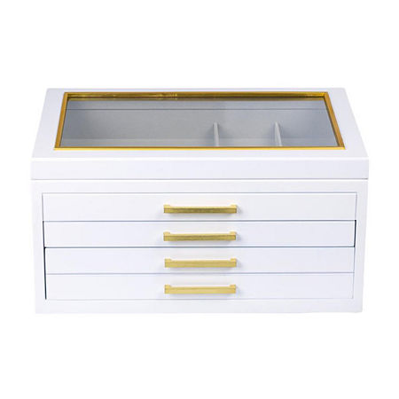 Click here for White Jewelry Box  One Size  White prices