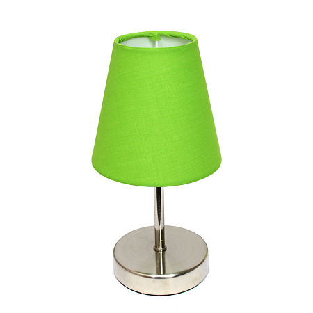 Click here for Simple Designs Sand Nickel Mini Basic Table Lamp w... prices