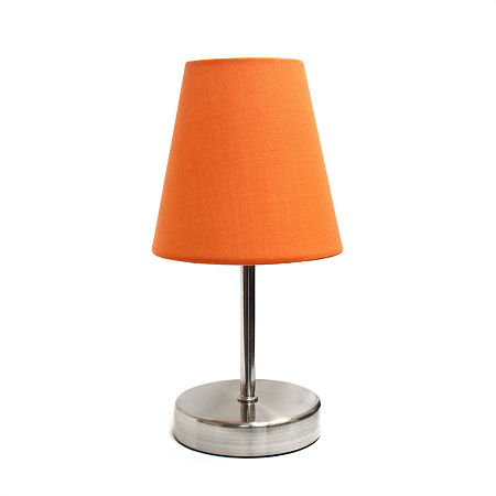 Click here for Simple Designs Sand Nickel Mini Basic Table Lamp w... prices