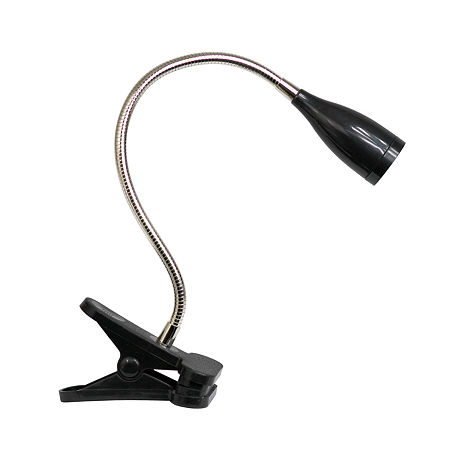 Limelights Flexible Gooseneck Led Clip Light Desk Lamp - Black