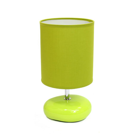 Simple Designs Stonies Small Stone Look Table Bedside Lamp