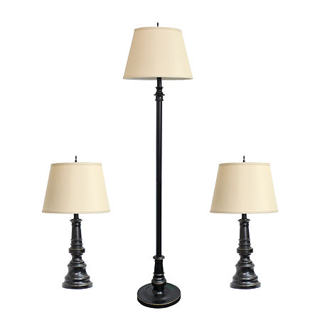 Click here for Elegant Designs Restoration Bronze Three Pack Lamp... prices